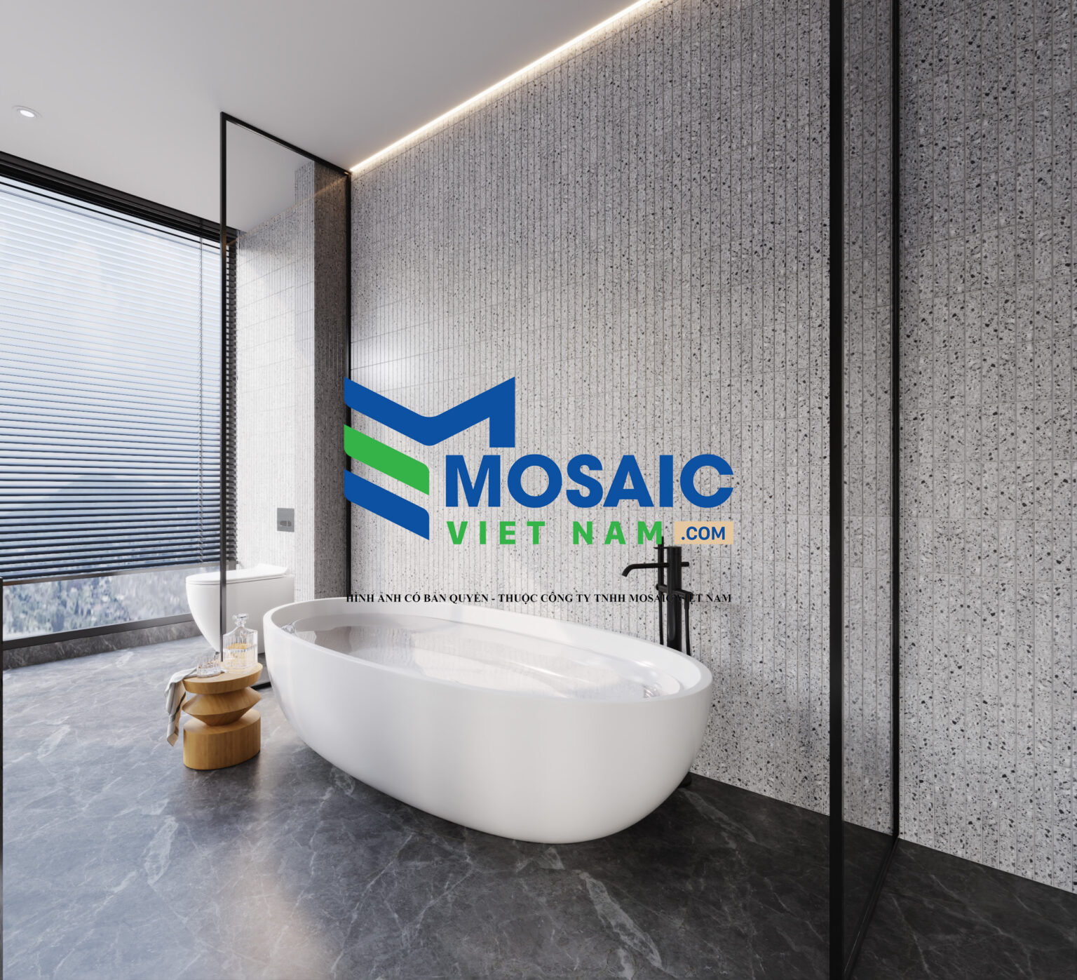 Gạch Mosaic Gốm thẻ Men Bóng 22.5x145mm MGTT046-1